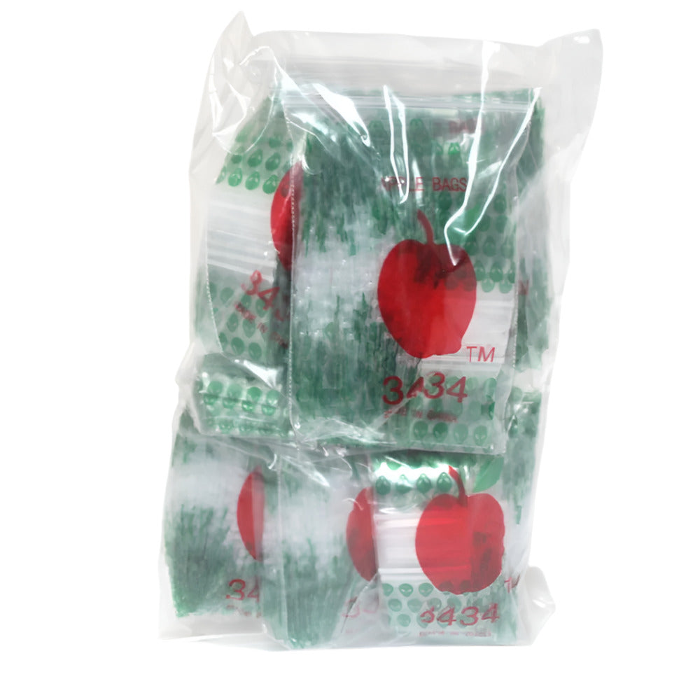 Mini Ziplock Baggies 10 PK x 100 Pcs = 1000 Pcs Per Pack